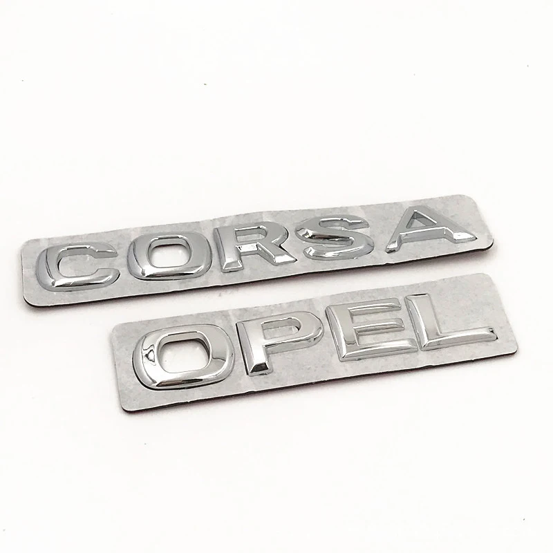 Car 3d Abs Decal Sticker For Opel Corsa B C D E F Letters Logo Car Rear ...