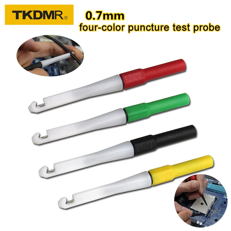 TKDMR 4mm Socket Insulation Piercing Needle Non destructive Back Probe ...