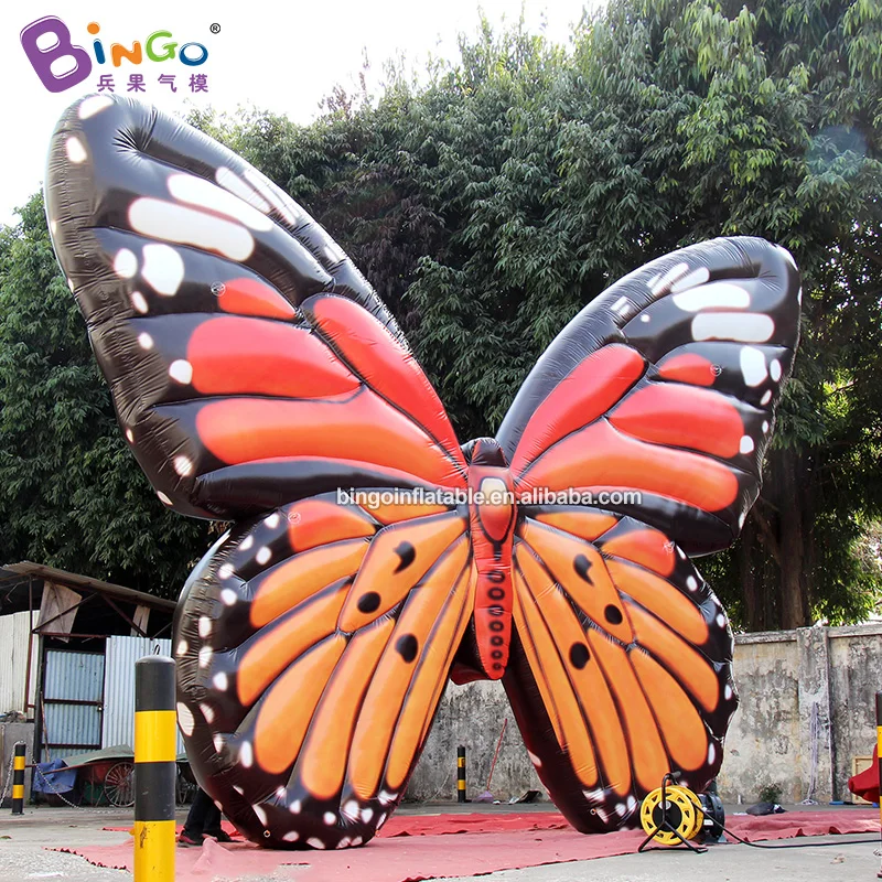Personalized 5.7x5 Meters Pvc Giant Inflatable Butterfly / Large ...