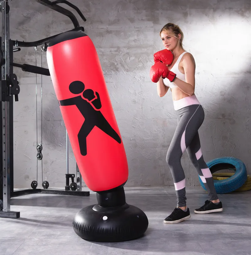 1-6m-Adult-Inflatable-Boxing-Bag-PVC-Thickening-Vertical-Boxing-Pillar ...