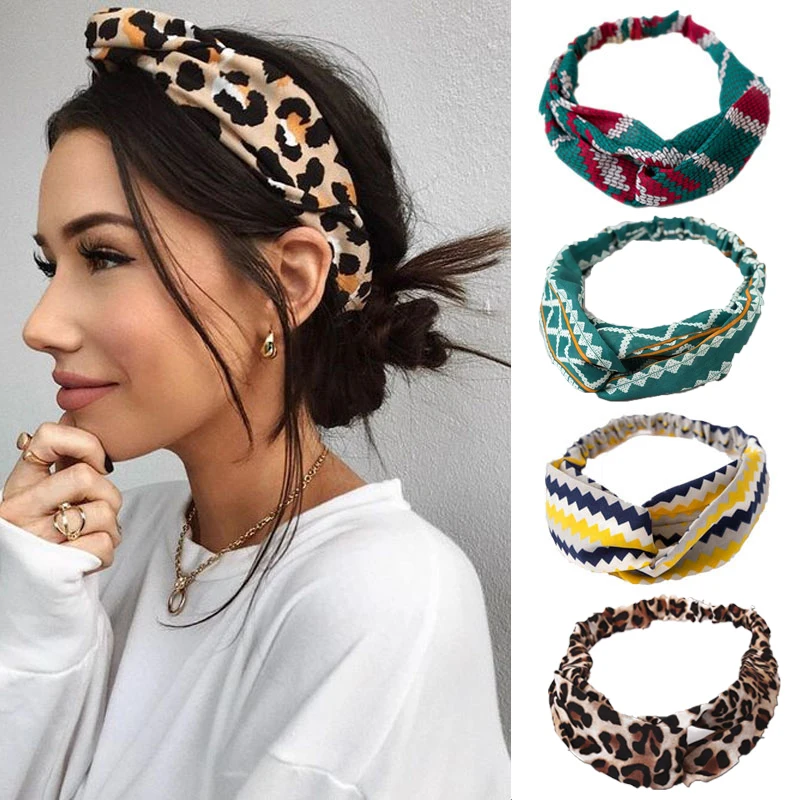 Print Headbands Retro Cruz Turbante Bandagem Bandanas HairBand ...