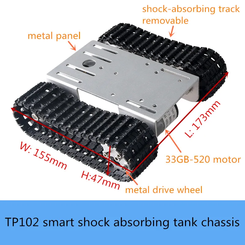 DIY-TP102-Metal-Shock-Absorbing-Tank-Chassis-Kit-Smart-Crawler-Robot ...