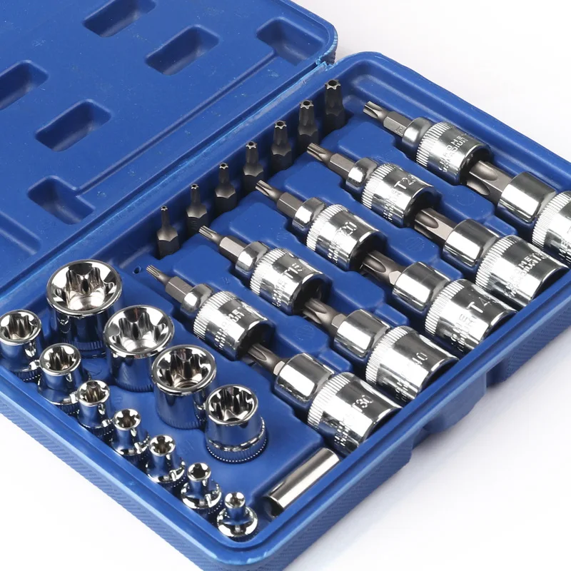30Pcs Socket Socket Key Set Pneumatic Tool Batch Sleeve Set Machine ...