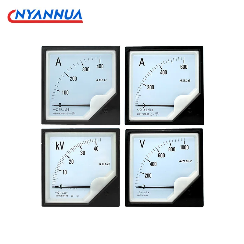42L6 V A KV Analog AC Voltage Current Meter Ammeter ...