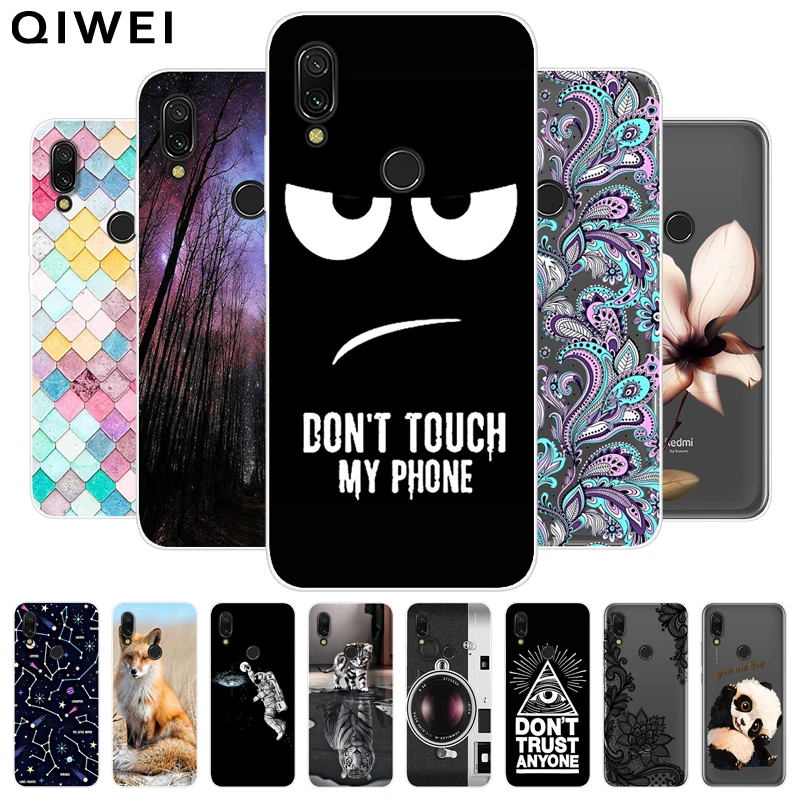 Redmi 7 Case For Xiaomi Redmi 7 Cover Soft TPU Cute Back Cover Fundas ...