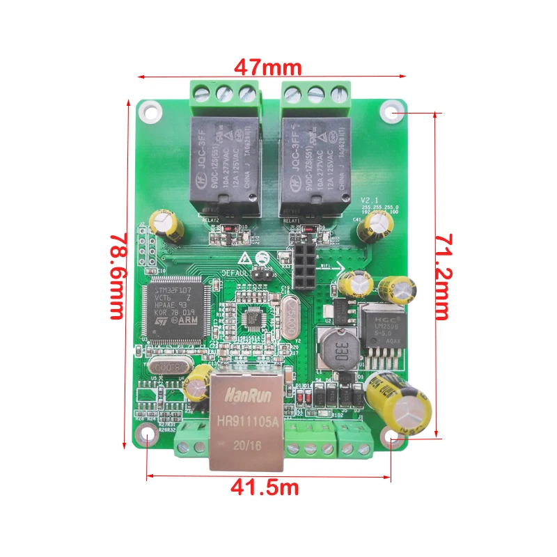 Ethernet Relay Module MQTT Modbus Wifi CAN RS485 TCP Digital Input Web ...