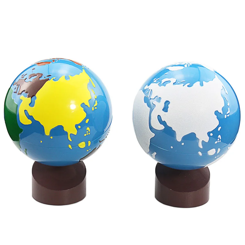Montessori Geography Toys Geographic Globes Earth Globe Toy Plastic and ...
