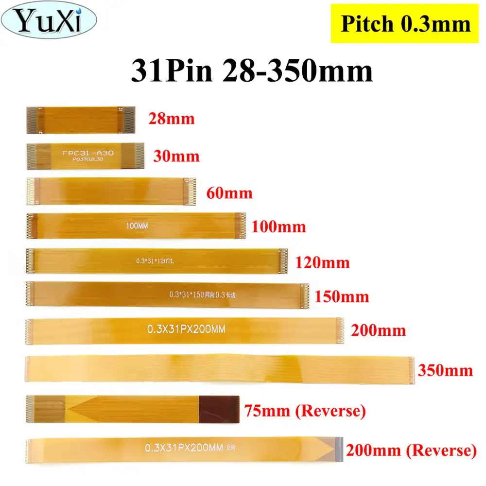 YuXi-31-Pin-FFC-FPC-Flexible-Flat-Cable-Pitch-0-3mm-Same-Direction ...