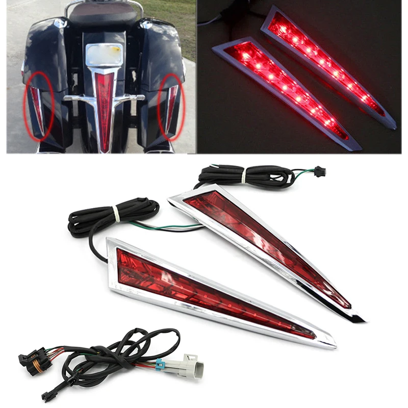 Get Motorcycle Tail LED Saddlebag Lights Rear Brake Accents For Victory ...