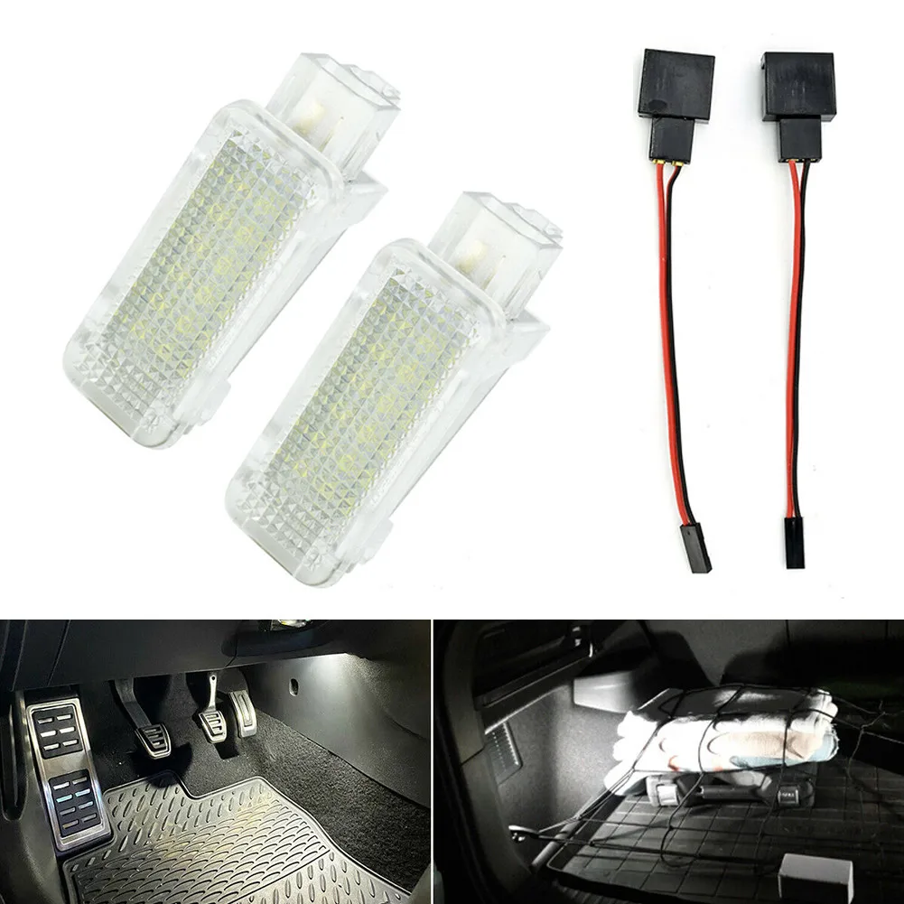 2x Led Footwell Step Door Courtesy Trunk Light For Transporter T5 For ...