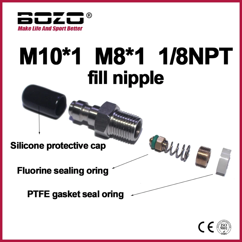 Paintball Airsoft Air Gun PCP 8MM Male Quick Head Connection Check ...