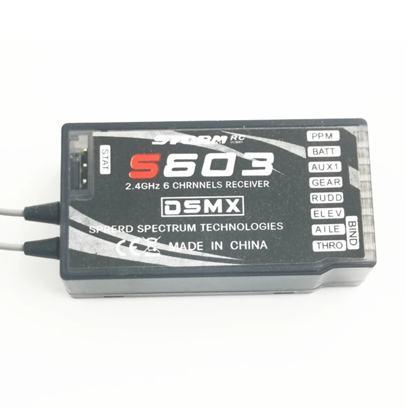 S603 2.4GHZ 6CH PPM Output Dsm2 Dsm Receiver Compatible with JR and ...