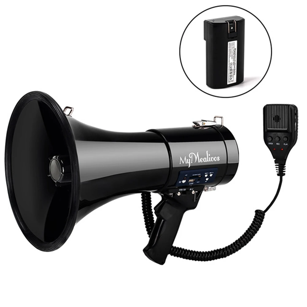 Megafone-port-til-com-controle-de-volume-e-correia-50-W-Power-Megafone ...
