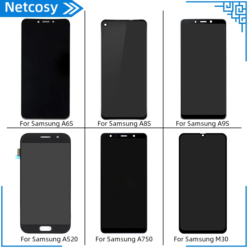 For Samsung Galaxy A6S A8S A9S A520 A750 M30 LCD Display+Touch Screen ...