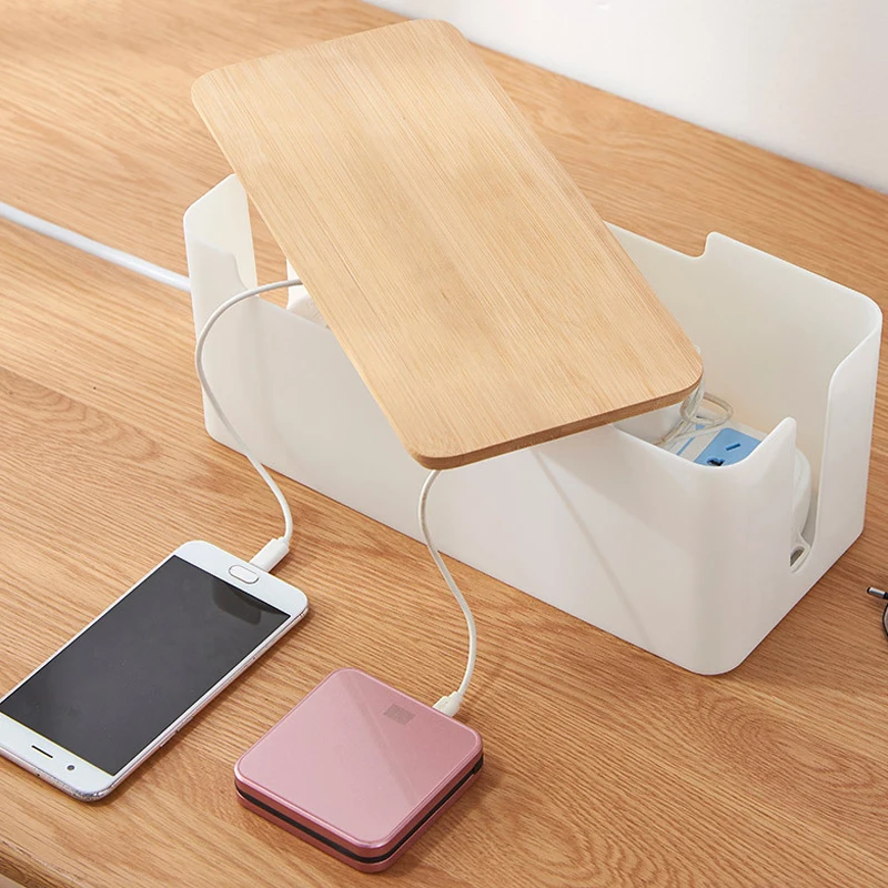 Other Home & Living - Cable Storage Box Charger Wire Management Power ...