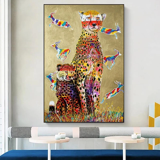 Abstract Leopard Painting