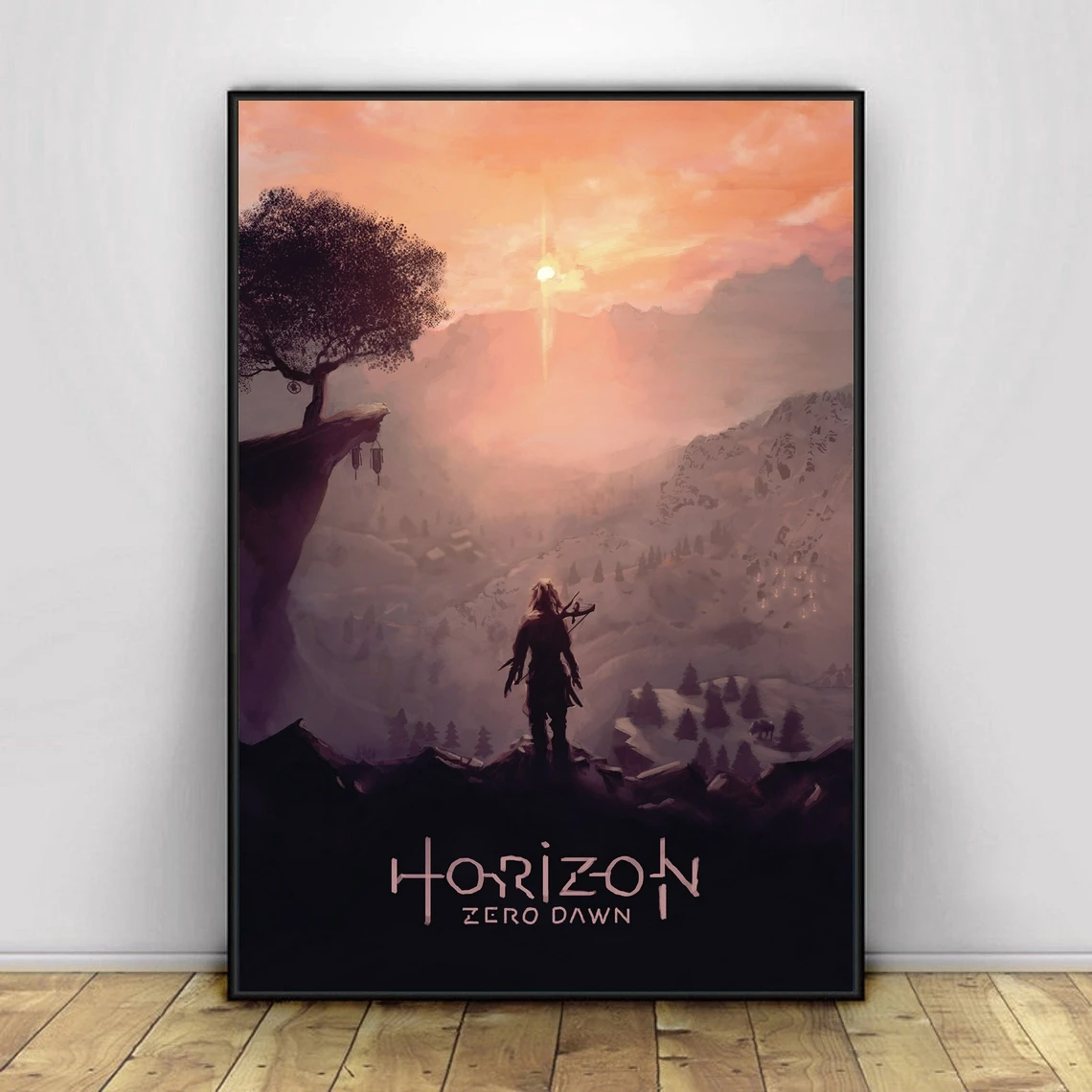 호라이즌 제로 새벽 비디오 게임 포스터 Pcps4 독점적 인 롤 플레잉 Rpg 게임 캔버스 사용자 정의 포스터 대체 작품
