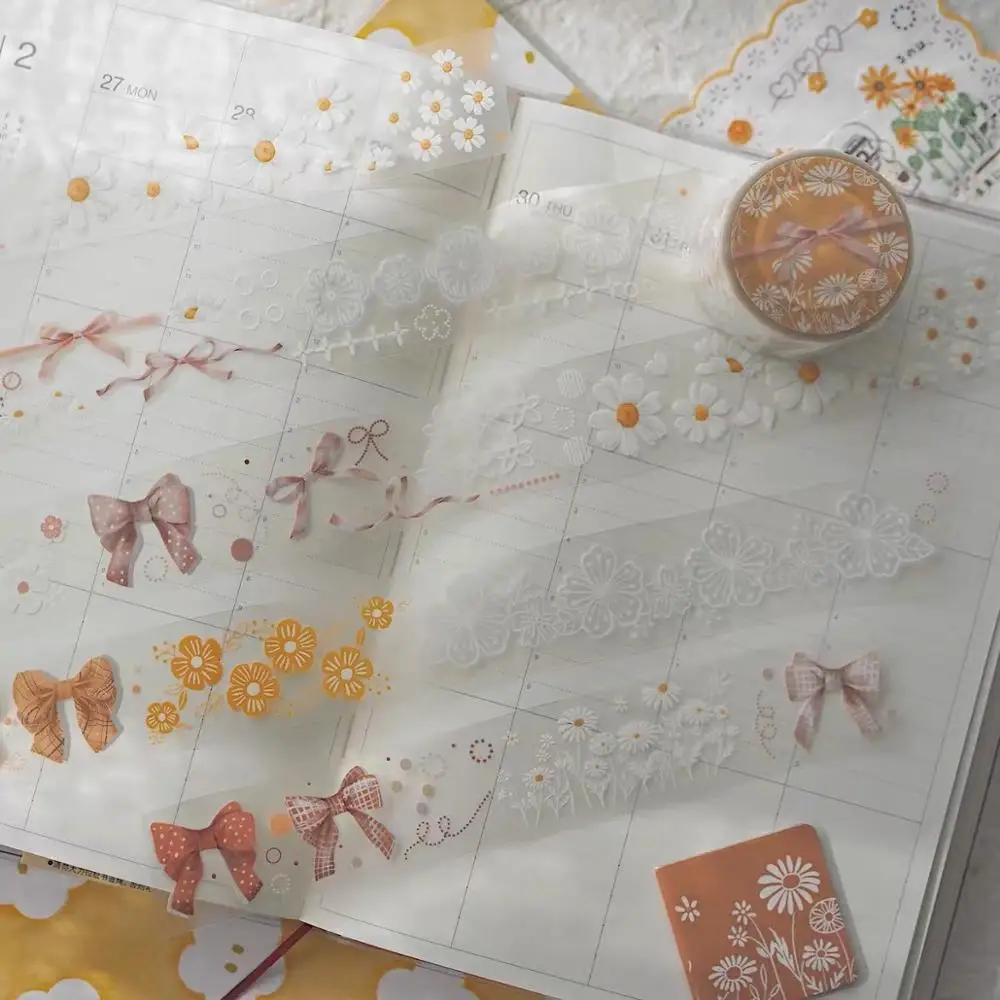 Simple Little Flower PET Tapes Bullet Journal Masking Tape Adhesive ...