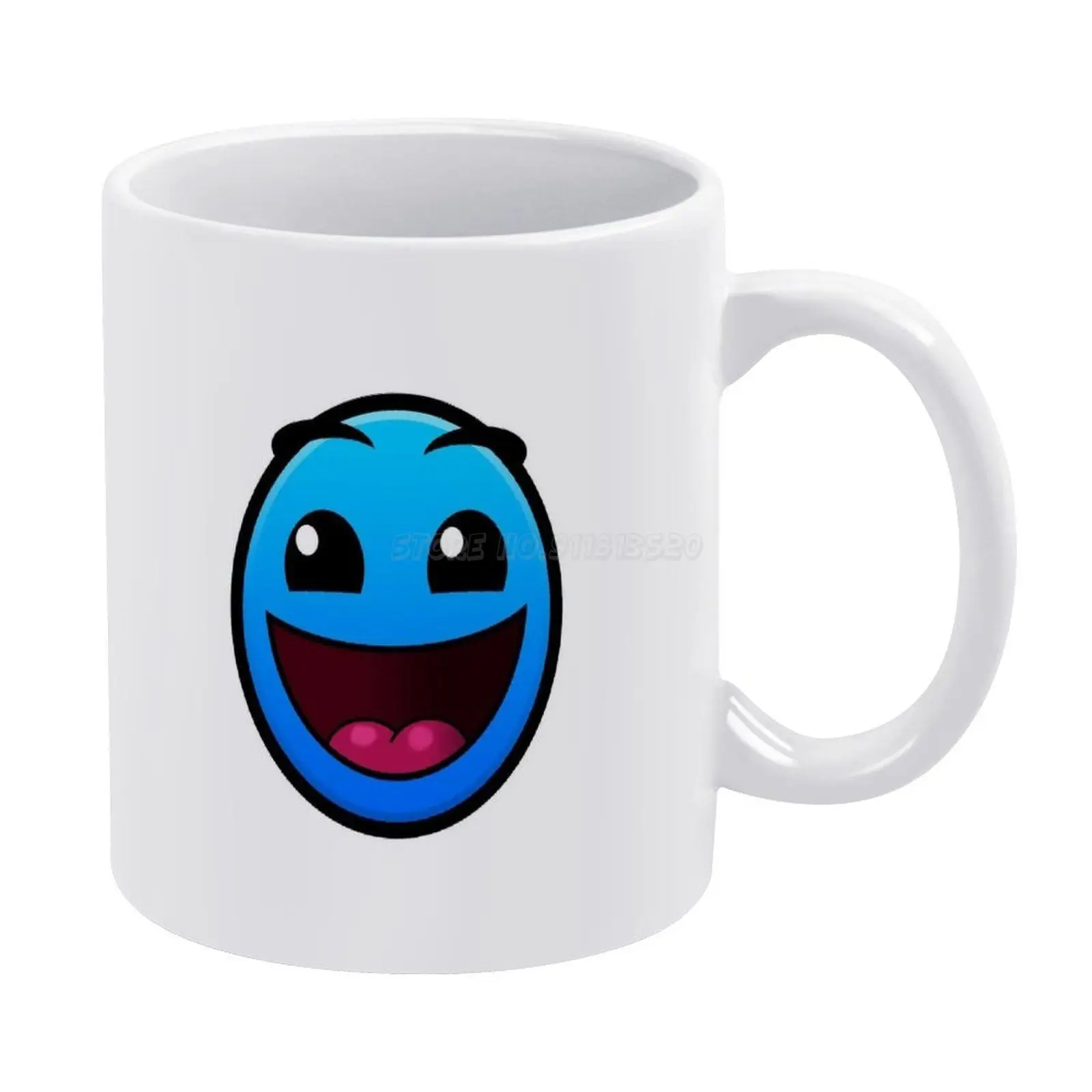 Geometry Dash Easy White Mug Vintage Mug New Unisex Size Mug Geometry ...