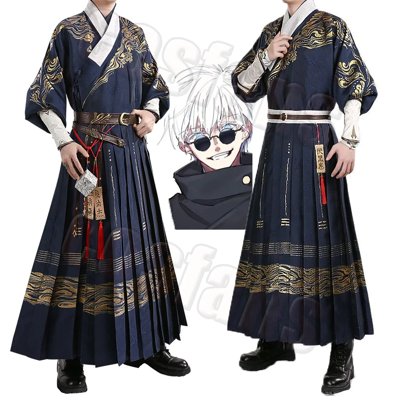 Anime-Jujutsu-Kaisen-HanFu-Cosplay-Jin-Yiwei-Costume-Gojo-Satoru ...