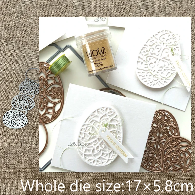 New Design Craft Metal Stencil Mold Cutting Die 4pcs Pattern Eggs ...