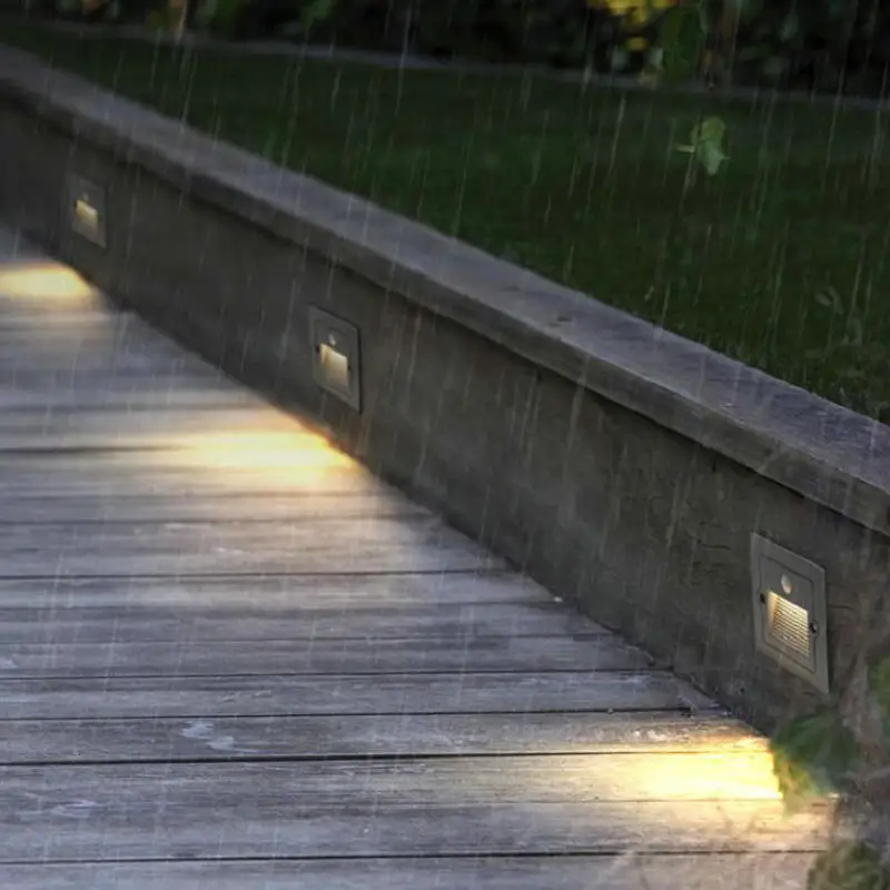 IP65 PIR motion Detector + Light Sensor Led Step Stair Lights Outdoor ...