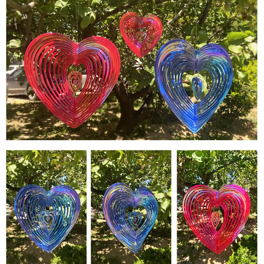 Heart Shaped Wind Chimes Design
