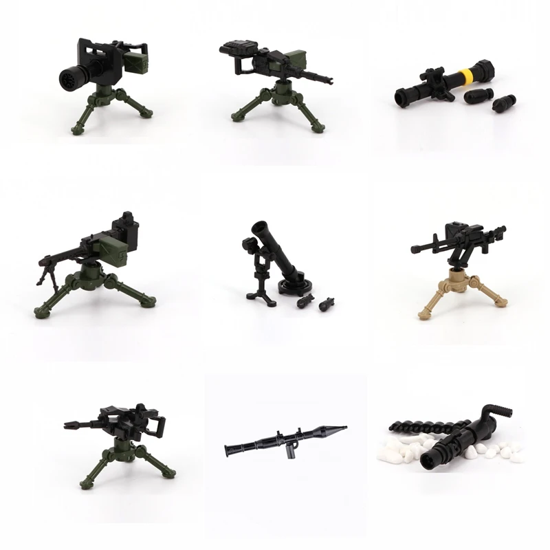 Weapon Machine Guns Moc Model | Building Blocks | Christmas Toys ...
