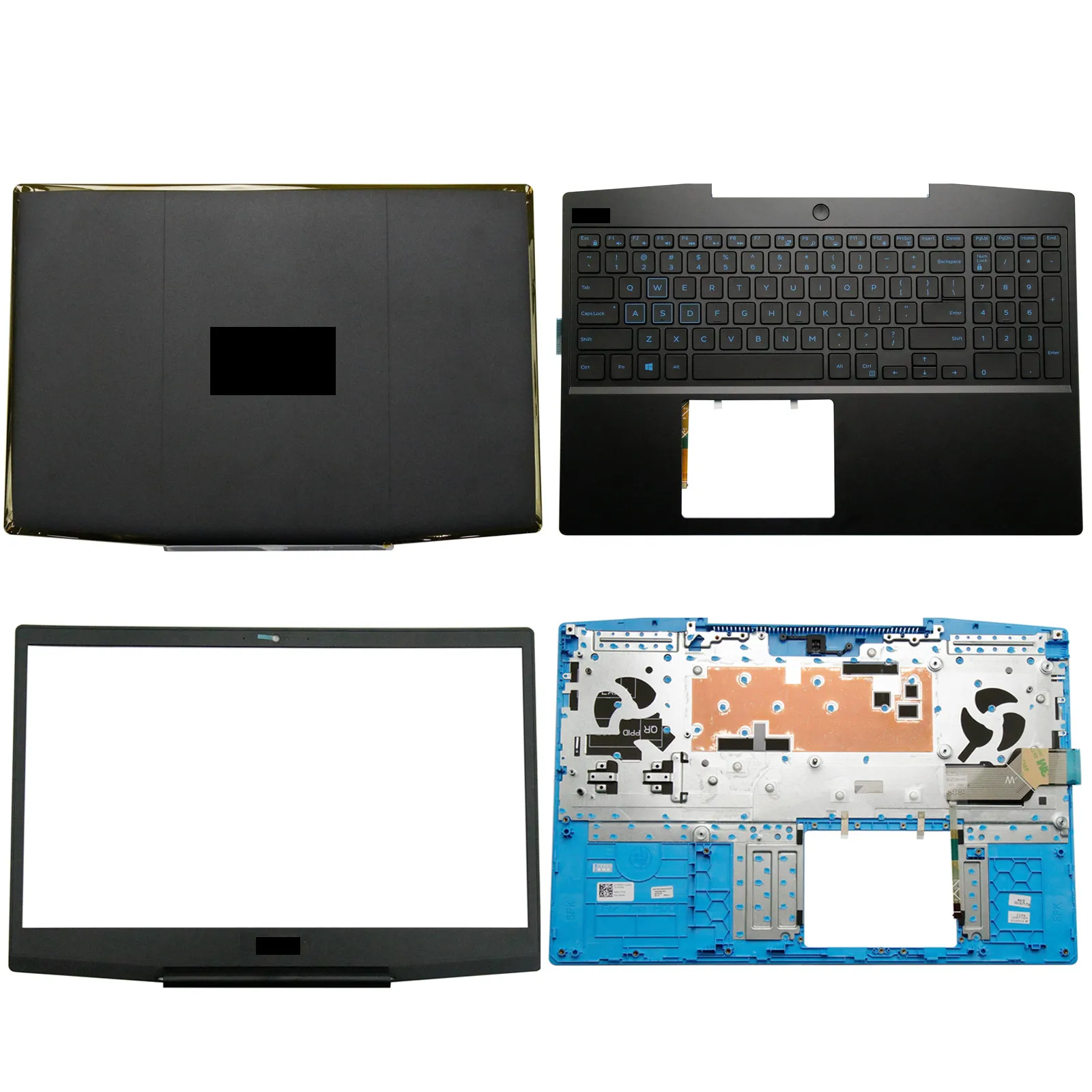New-LCD-BACK-Cover-Front-Bezel-Palmrest-Case-Keyboard-W-Backlit-For ...