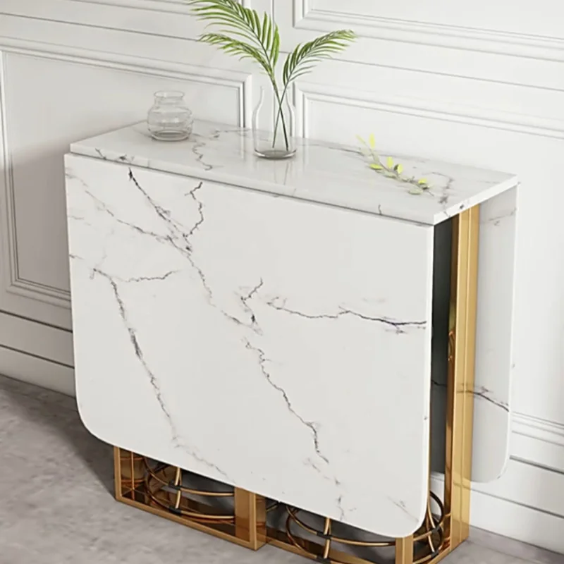 Imitation Marble Wooden Nordic Modern Simple Multifunctional Telescopic ...