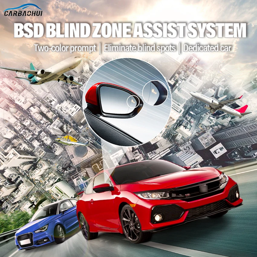 Millimeter Wave Radar Blind Spot Detection System Bsd Bsa Bsm Monitoring Change Lane Aided ...