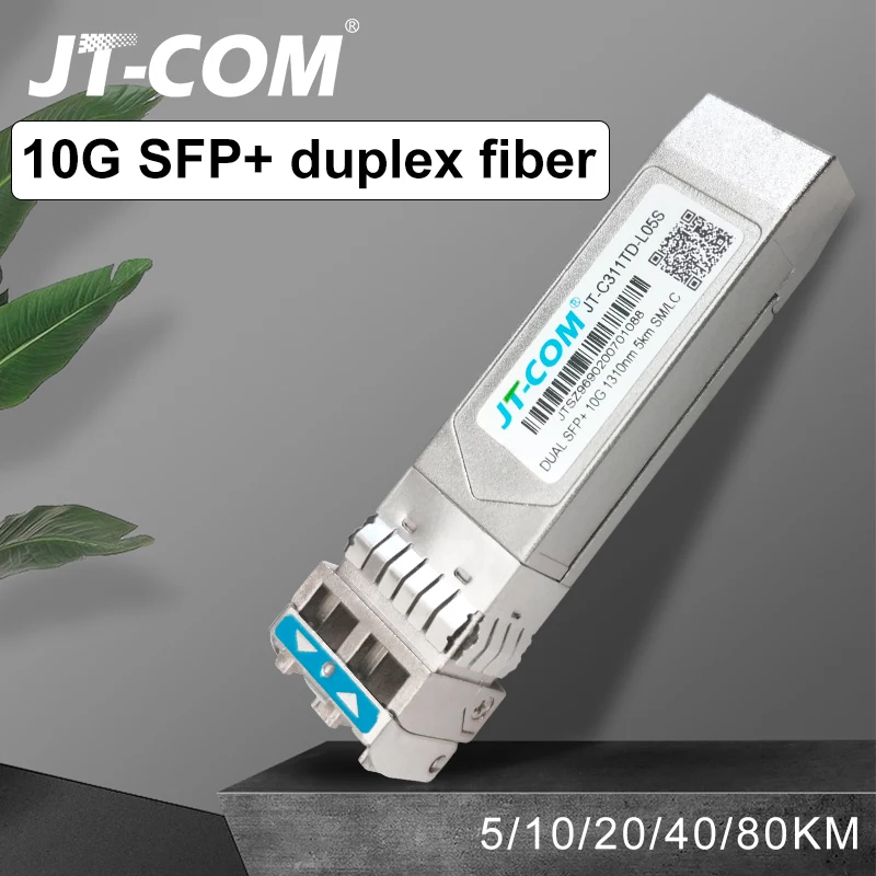 Módulo de fibra óptica 10G SFP +, módulo dual LC SFP, modo único 2 ...