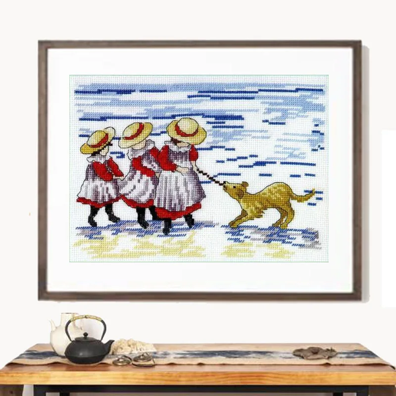 Zz407 Diy Craft Stich Cross Stitch Package Cotton Fabric Needlework ...