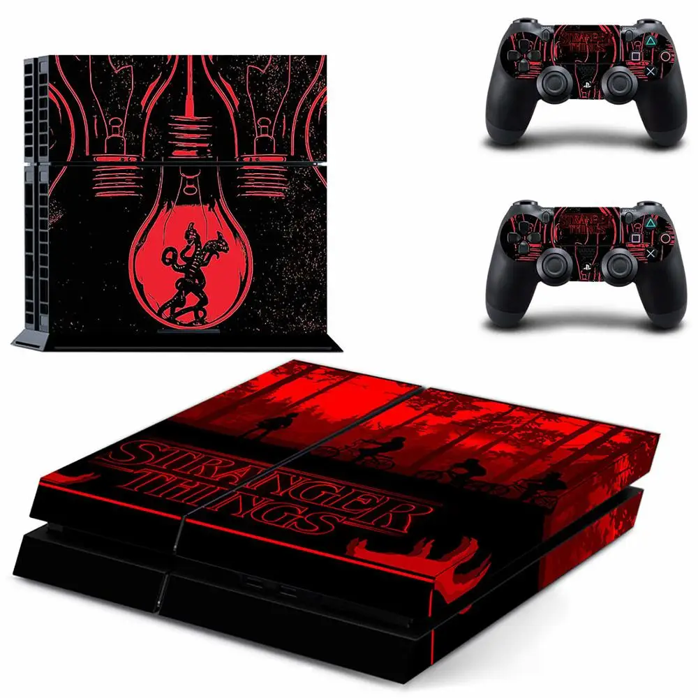 Stranger Things Full Cover Faceplates PS4 Skin Sticker Decal For ...