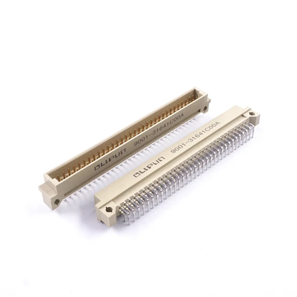 5-pcs-DIN41612-Dual-Row-64-Positions-Header-Male-Right-Angle-Through ...