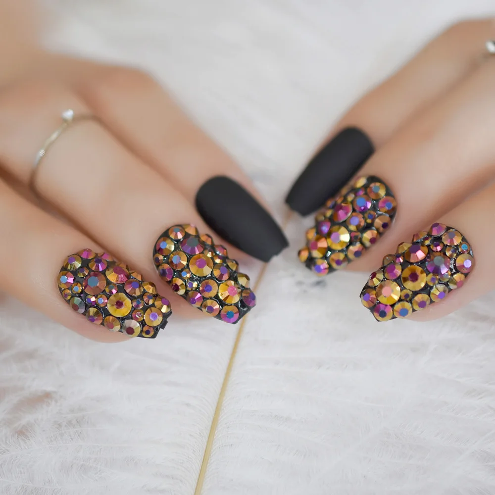 Black Matte Nails Design