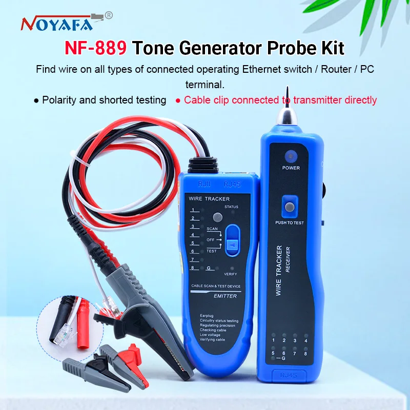NF 889 Cable Length Tester Multifunctional Cable Detector Tracker For