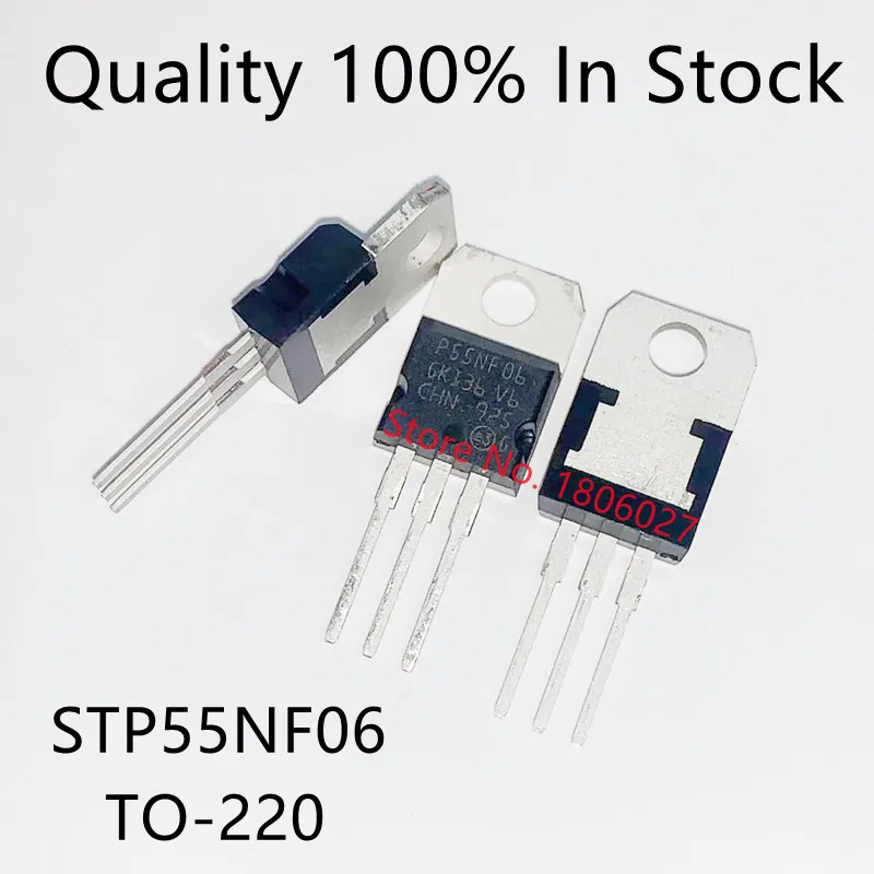 Triodo de 10 piezas MUR1010 TO 220 / STP55NF06 / ISL9R1560P2 ...