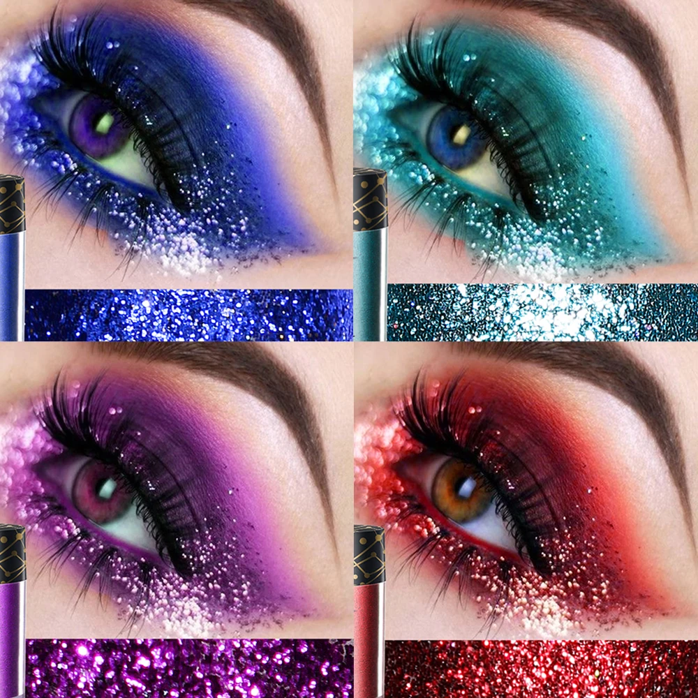 Loose Glitter Eye Makeup