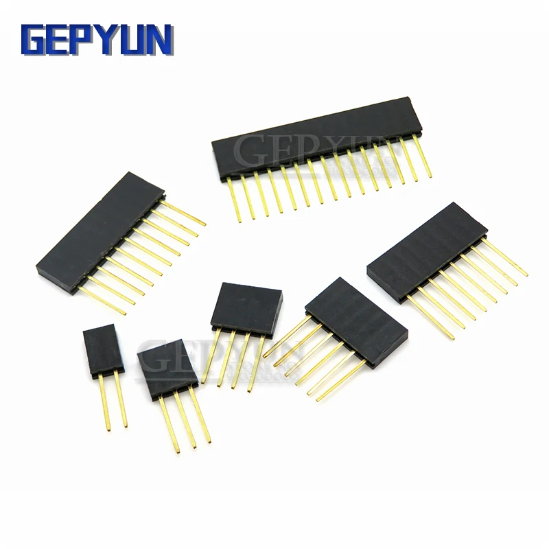 2.54mm Single Row Female Long pins 11mm Breakaway PCB Board Pin Header ...