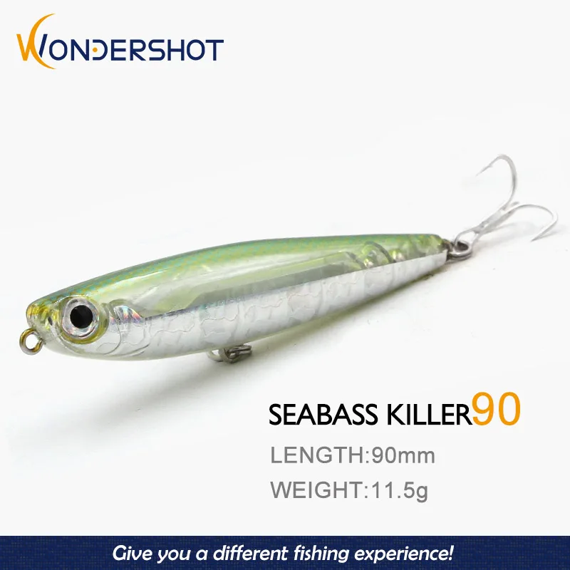 Wondershot-D02-Sparrow-90mm-11-5g-Hot-Pencil-The-Best-Bass-Bait-Surface ...