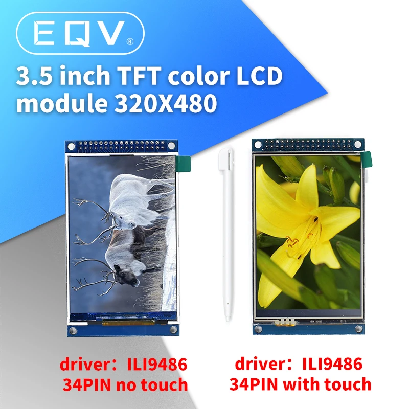3-5-inch-TFT-color-LCD-module-320X480-320-480-Ultra-HD-support-STM32 ...