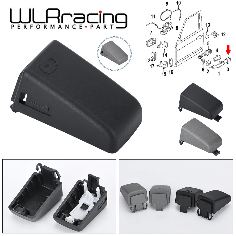 WLR-CXJ500050-CXJ500060-Front-Left-Black-Grey-Door-Handle-Cap-Cover-For ...