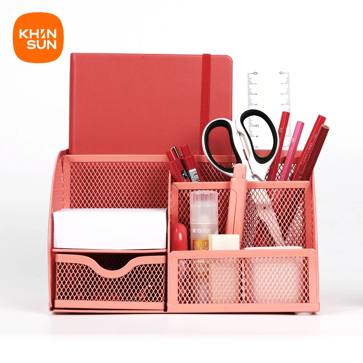 Metal-Mesh-Desktop-Storage-Box-Organizador-Do-Escrit-rio-Cosm-ticos ...