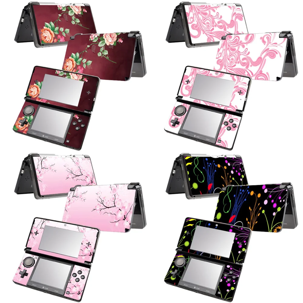 Flower Design For Nin Tend 3ds Console Sticker For Nintend 3ds Skin ...