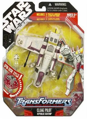 Hasbro Star Wars Transformers Action Figure Republic Gunboat Boxed ...