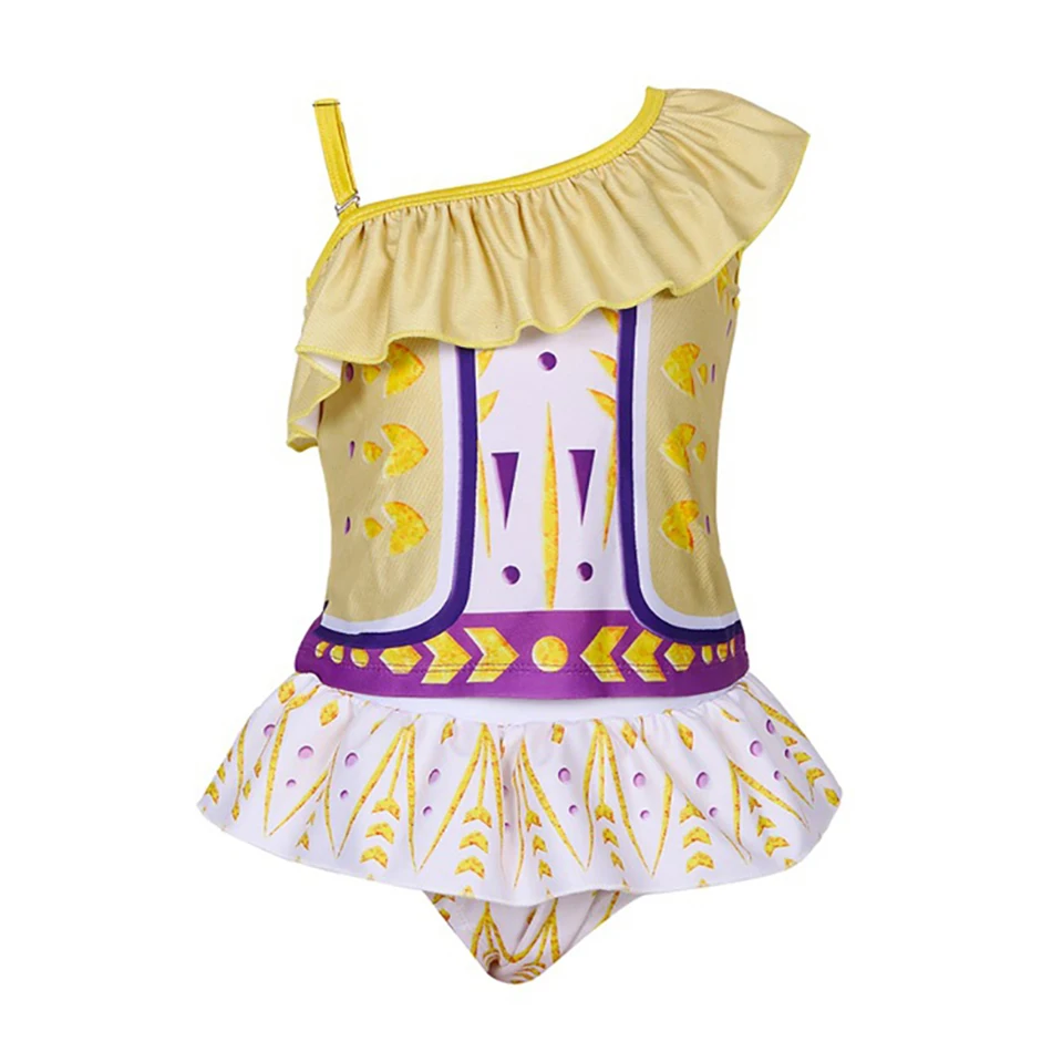 4 5 6 7 8 Years Old Girls Swimming Suit Summer Kids Princess Bikini ...