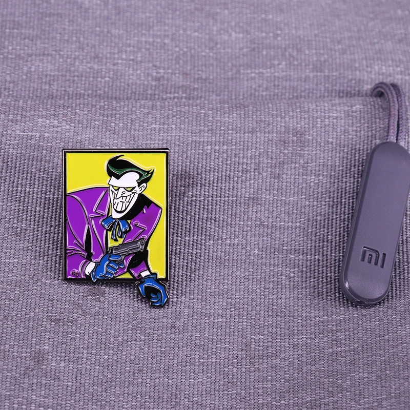 Animated Joker pin squared clown movie aesthetic decor - buy at the ...