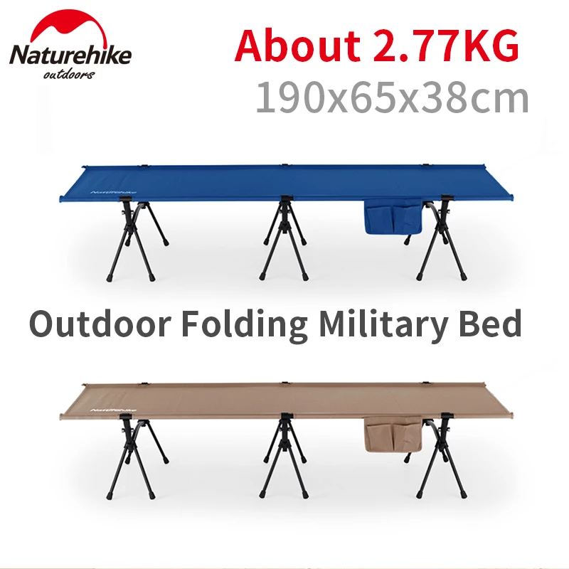Naturehike Camping Mat Bed Foldable Sturdy Tent Cot 2.3kg Office Single ...