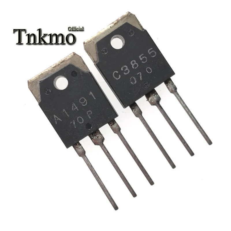 Transistor amplificador de Audio 2SA1491 TO 3P A1491 + 2SC3855 C3855 ...